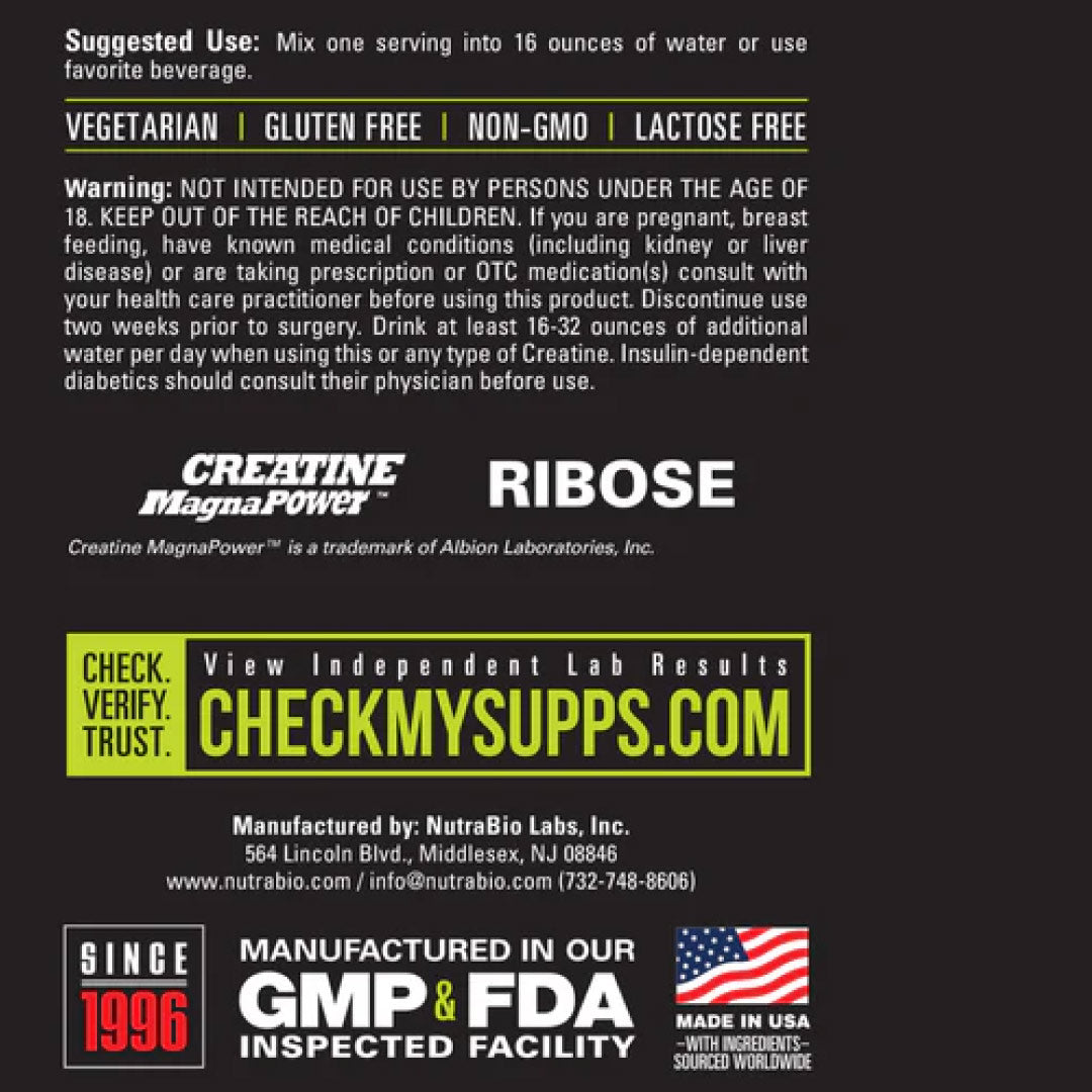 NutraBio ATP Evolution 40 Servings Unflavored – NutriCartel