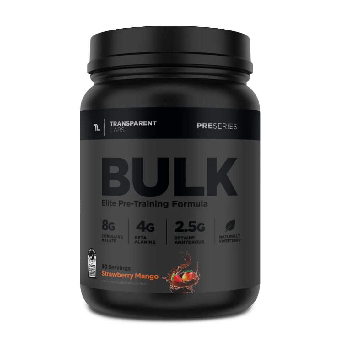 Transparent Labs Bulk Black Pre Workout – NutriCartel