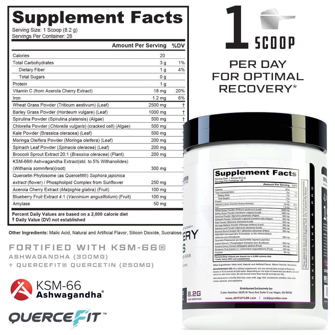 Cutler Nutrition Recovery Greens – NutriCartel