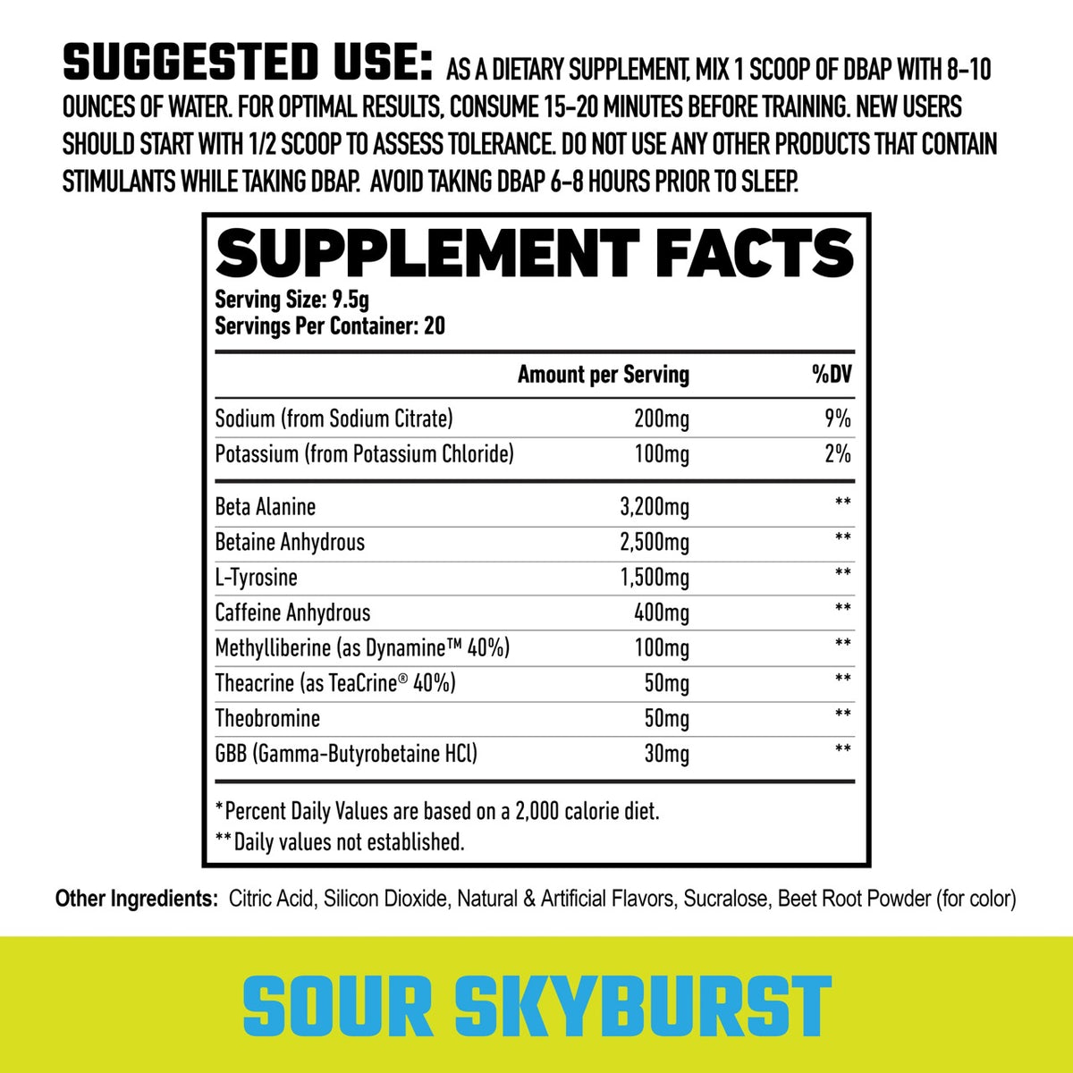 DBAP Pre Workout | Axe and Sledge – NutriCartel
