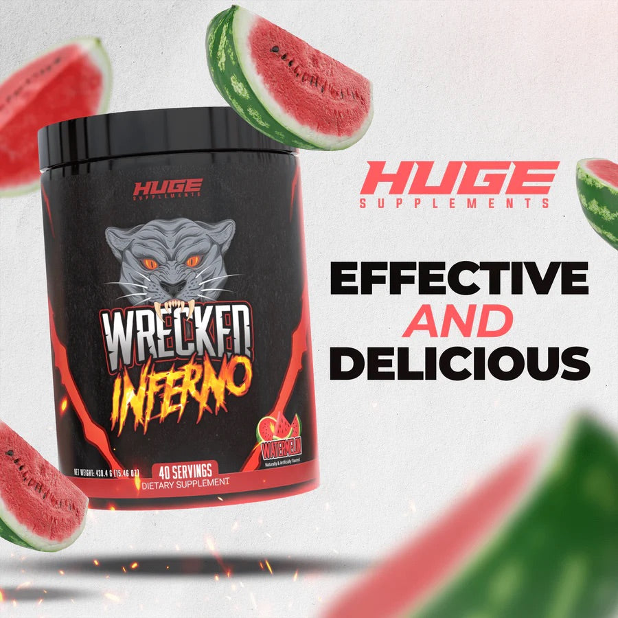 Wrecked Inferno Pre Workout | Huge Supplements – Nutrition Cartel