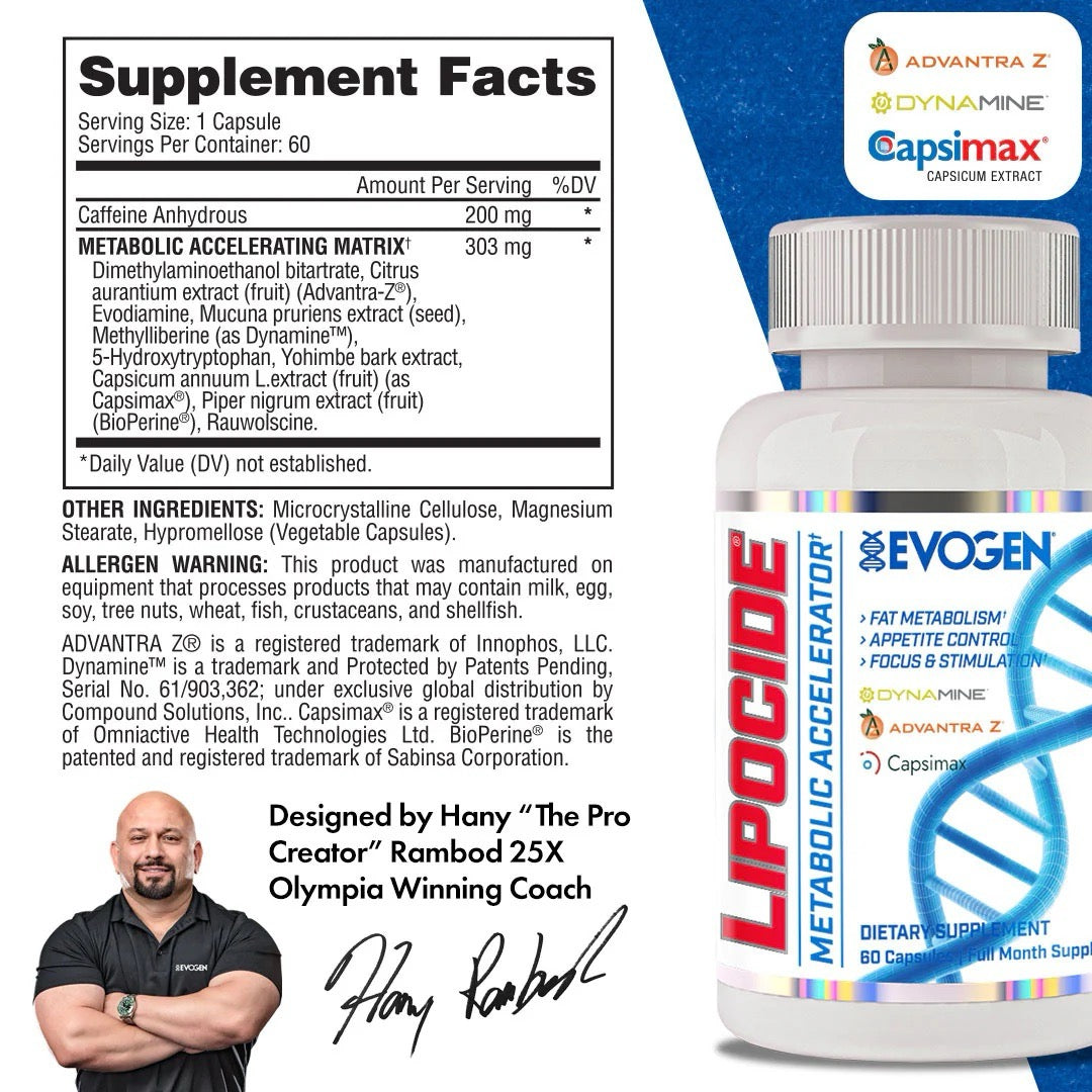 Evogen Lipocide Capsules – NutriCartel