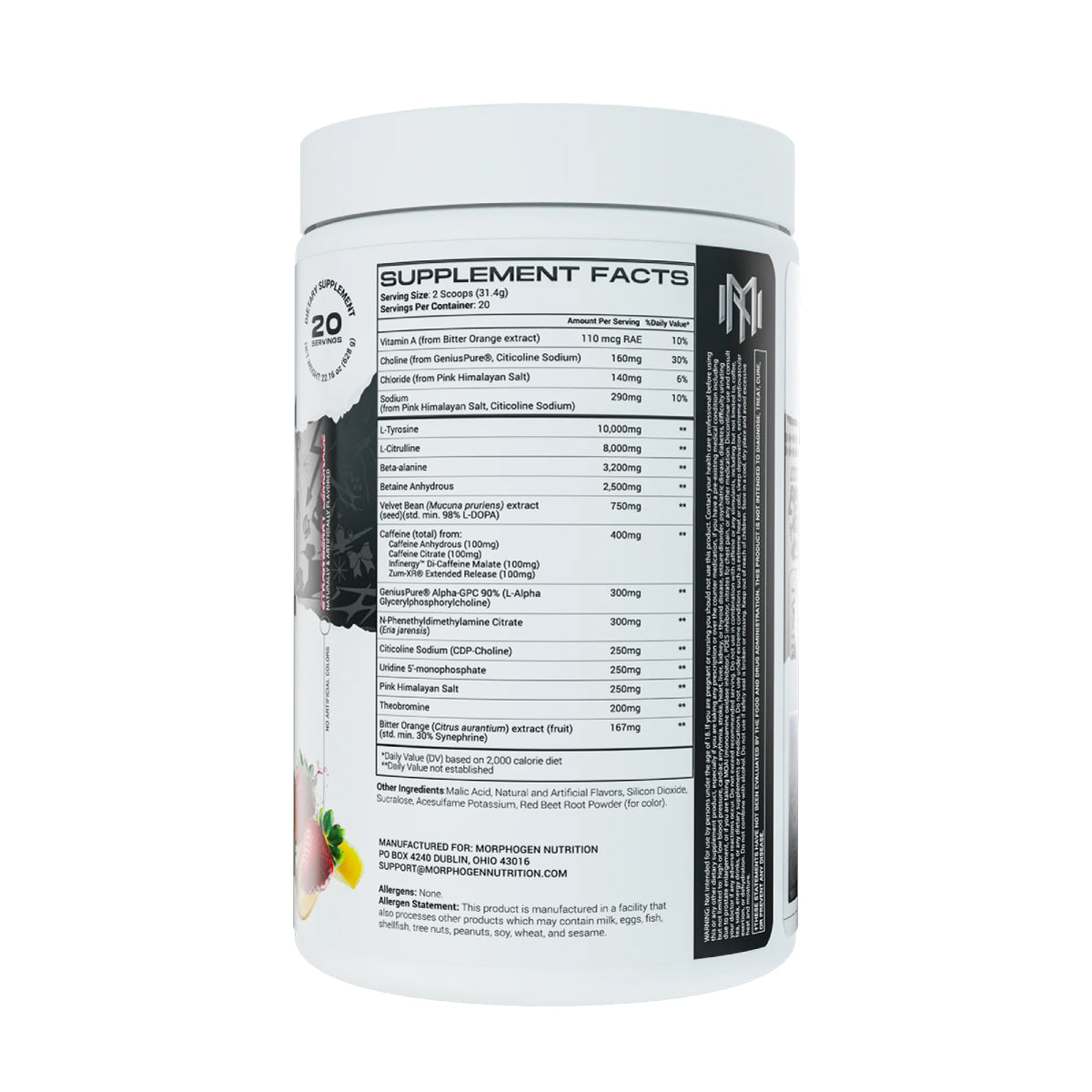 Alphagen Max Pre Workout by Morphogen Nutrition – NutriCartel