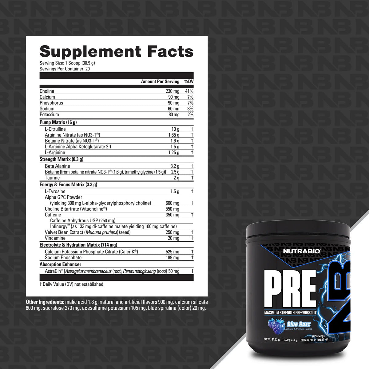 NutraBio Pre Workout (Stim) – NutriCartel