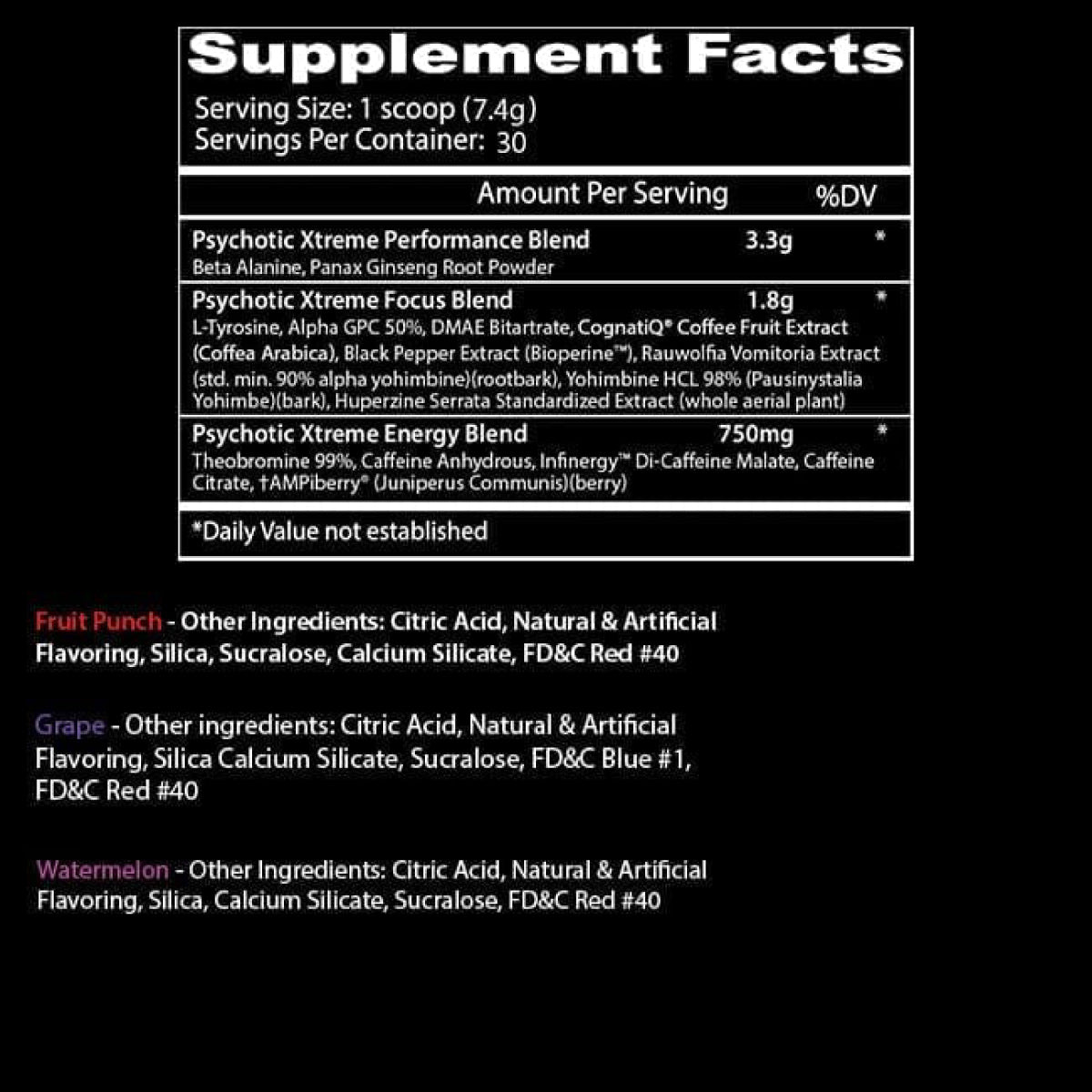 Insane Labs Psychotic Xtreme Pre Workout – NutriCartel