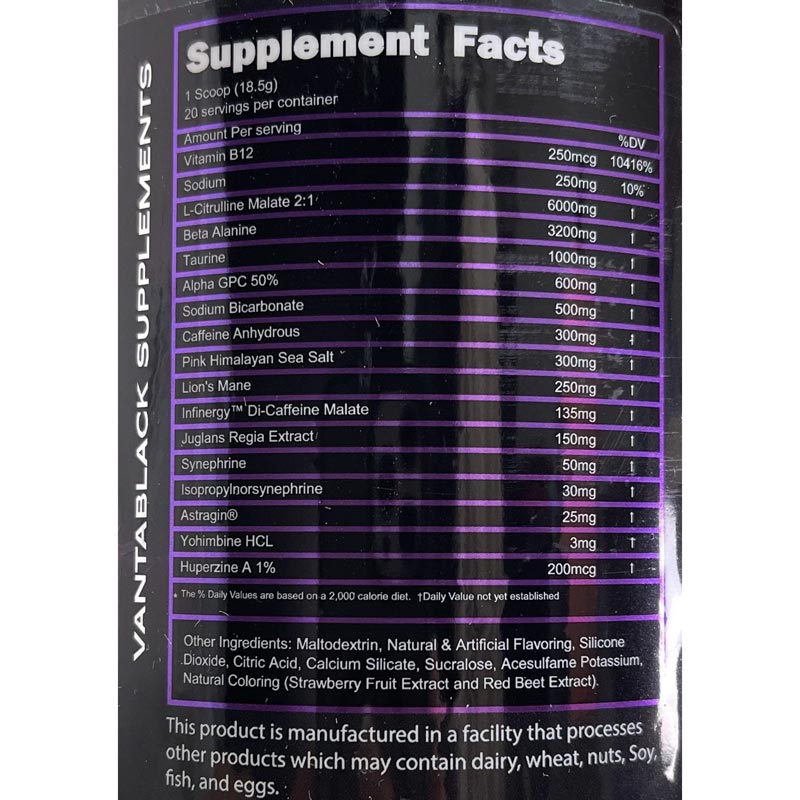 ShapeShifter Pre Workout | VantaBlack Supplements – NutriCartel