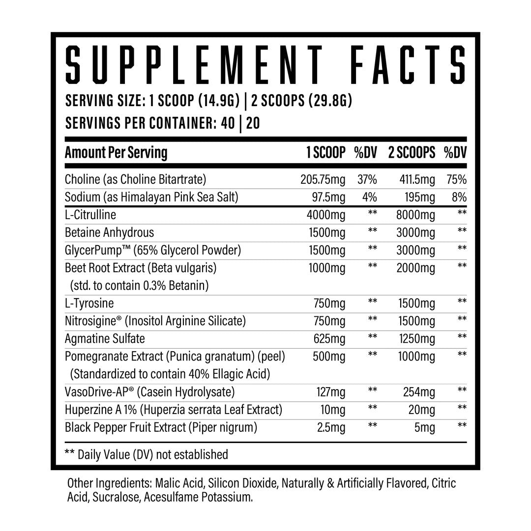 Pump Serum Pre-Workout | Huge Supplements – Nutrition Cartel