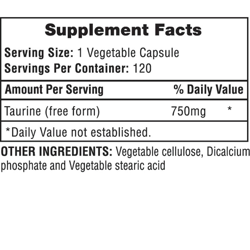 Hi Tech Taurine – Nutrition Cartel