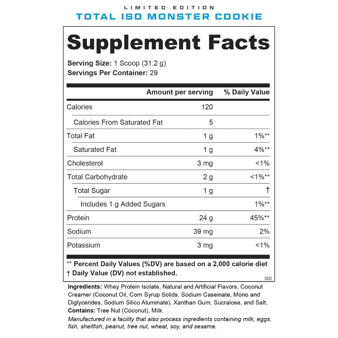 Cutler Nutrition Total Iso Protein Isolate – NutriCartel