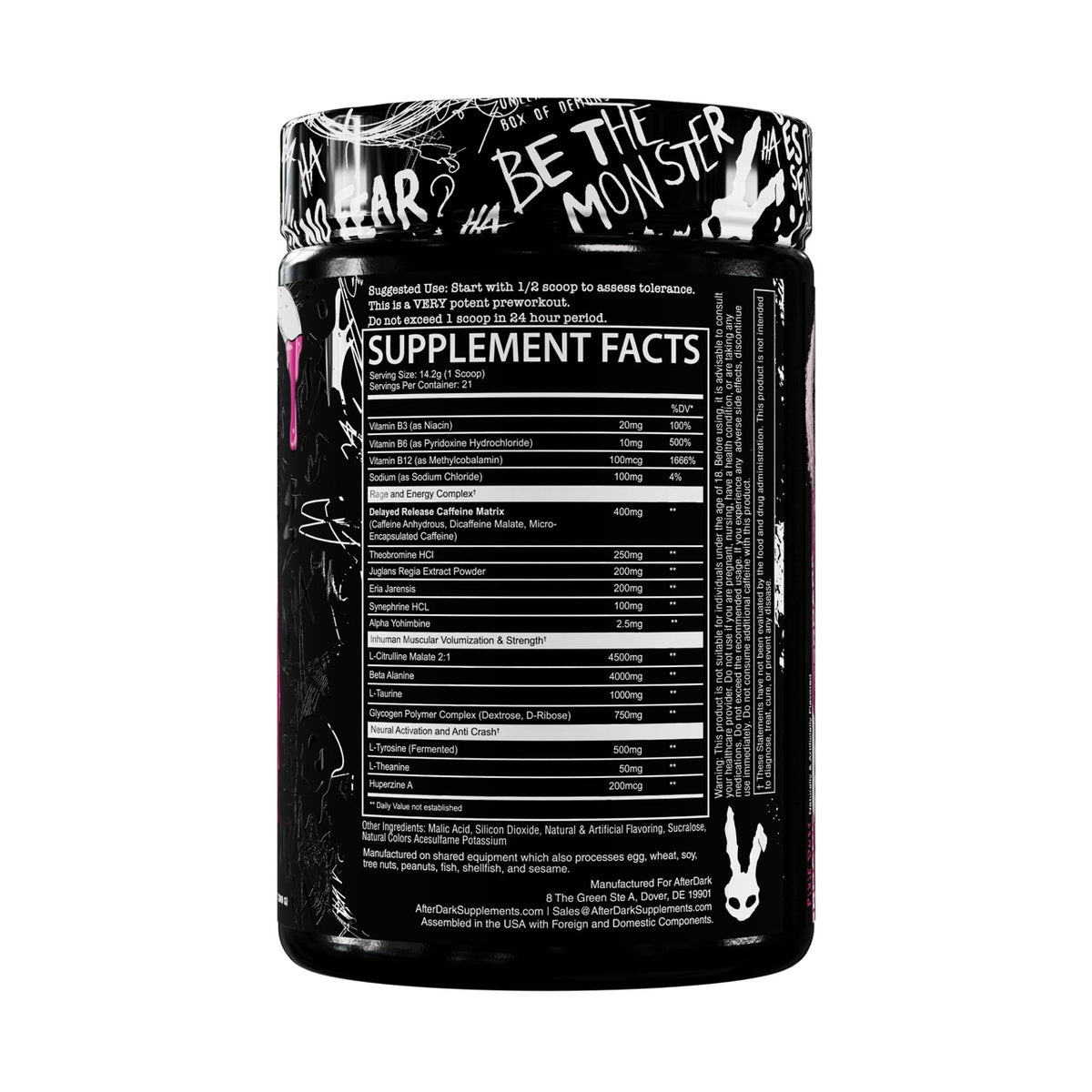 Inhuman Face Melter LTD Pre Workout – Nutrition Cartel