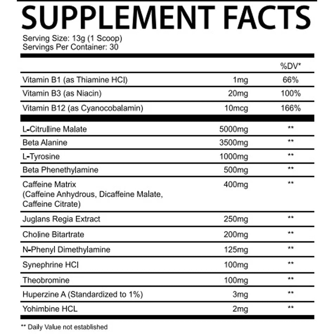 Chaotic Rage Pre Workout | Madhouse Supplements – NutriCartel