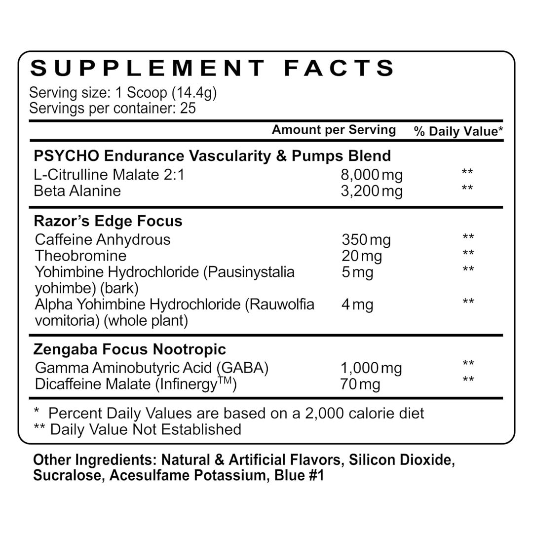 Edge of Insanity Pre-Workout | Psycho Pharma – NutriCartel