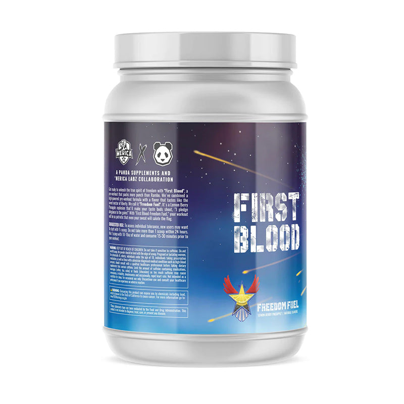 First Blood Pre Workout | Panda Supps x Merica Labs Collab – Nutrition ...