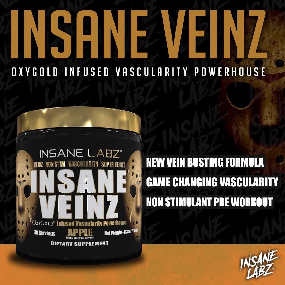 Insane Veinz Gold Pre Workout – NutriCartel