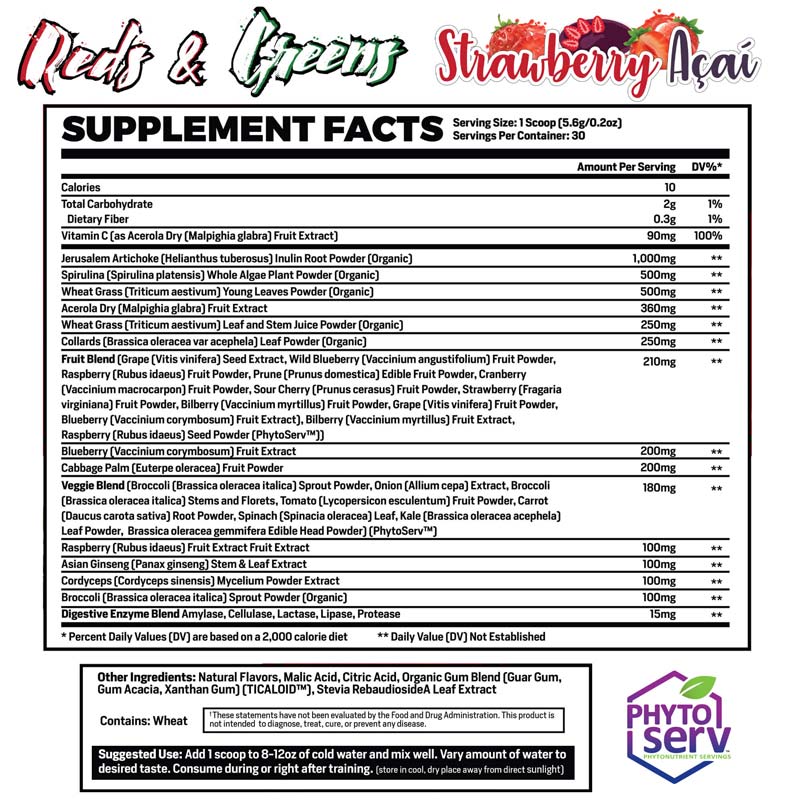 Reds & Greens | Phase One Nutrition – NutriCartel