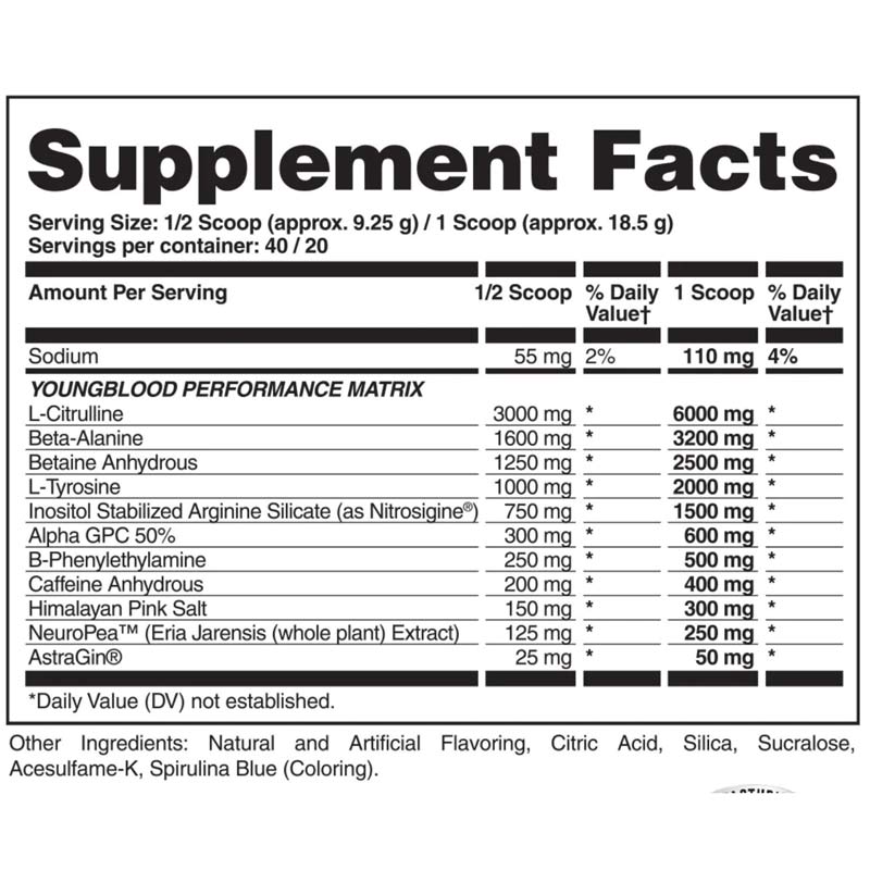 Young Blood Pre Workout – NutriCartel